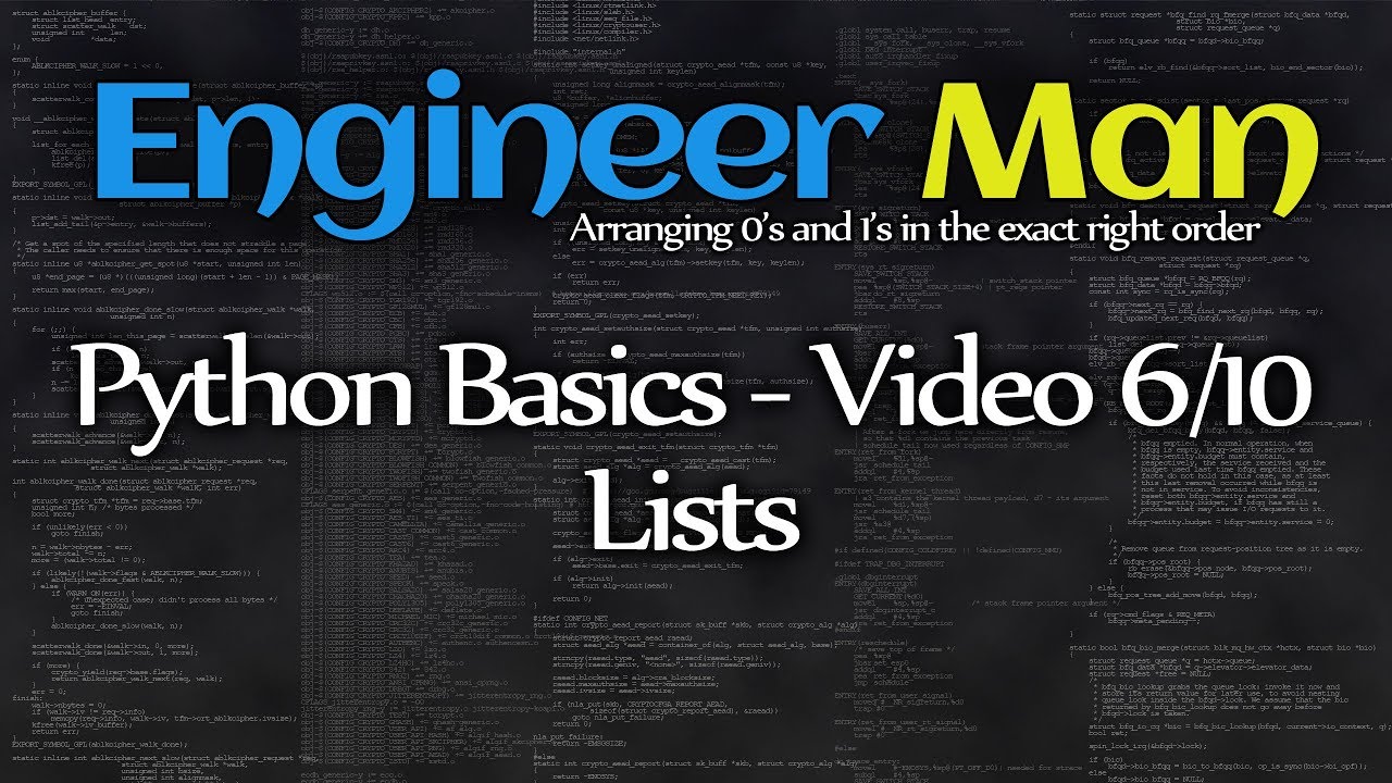Lists - Python Basics 6/10