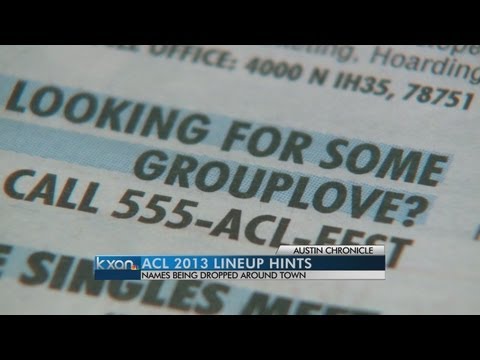 ACL lineup hints appear in newspaper