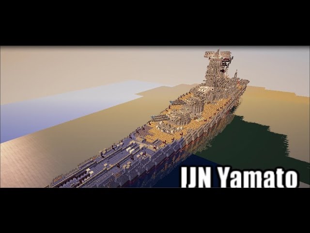 IJN Battleship Yamato 1945 Minecraft Map