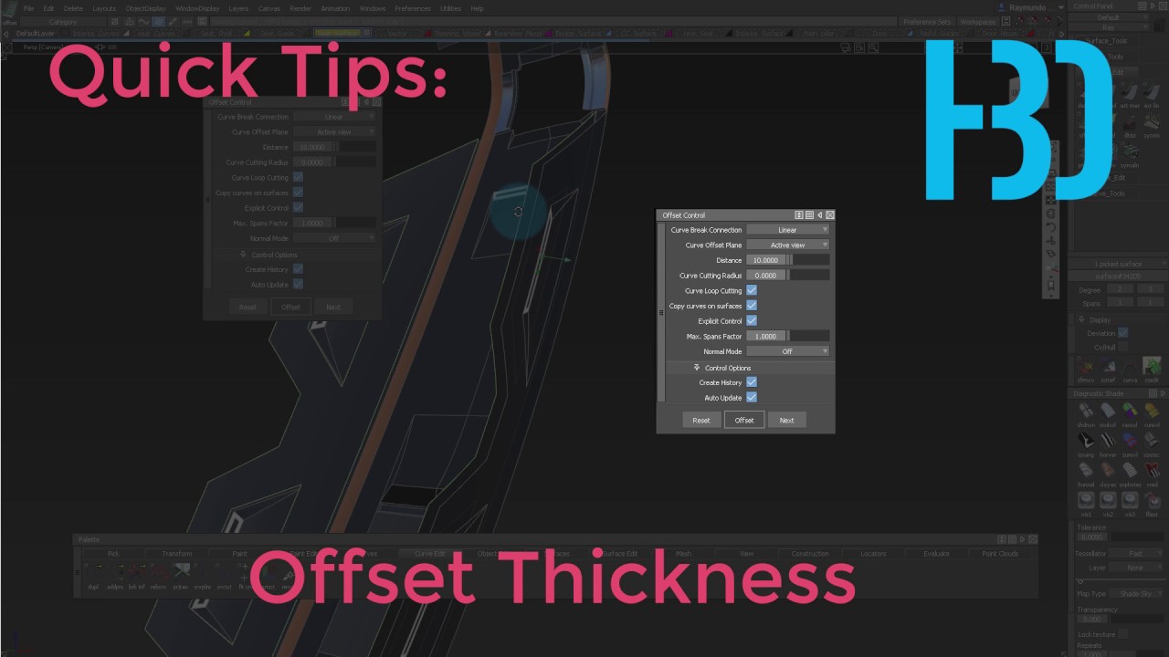 Alias Quick Tips: Offset tool