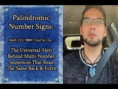 Palindromic Numbers (343, 121 etc. ): Back & Forth Number Signs & What They Mean (It's An Alert)