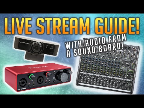 Live Stream Church w/ Audio from Soundboard! | A Guide to Webcam and Audio Interface Setup