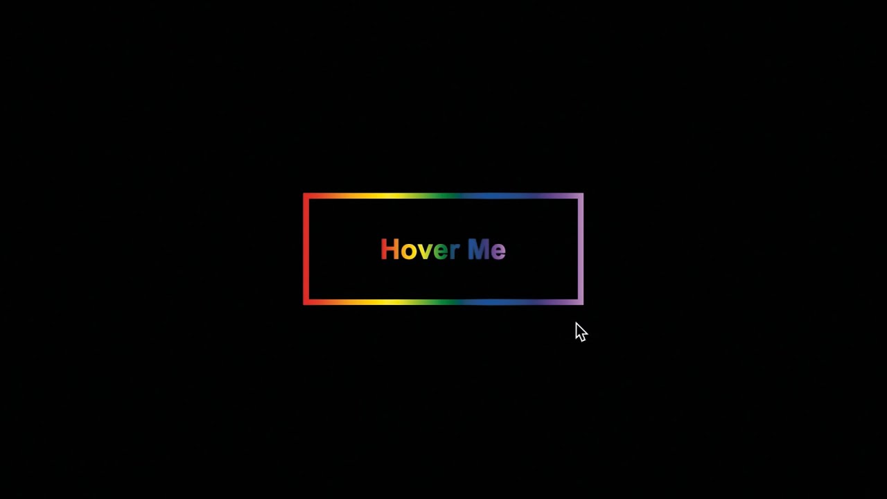 CSS Rainbow border/ button Animation