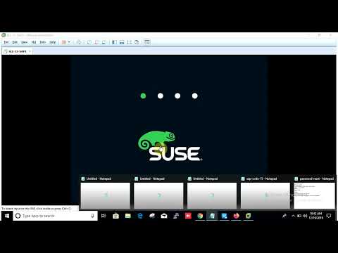 SUSE LINUX root + grub Password reset