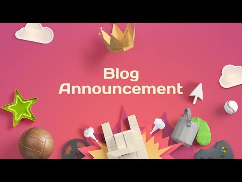 Blog Announcement Video Template (Editable)