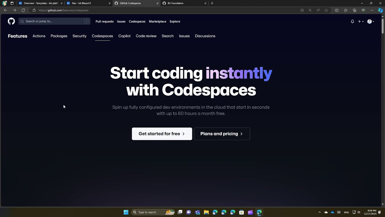 01- bitplatform / GitHub Codespaces