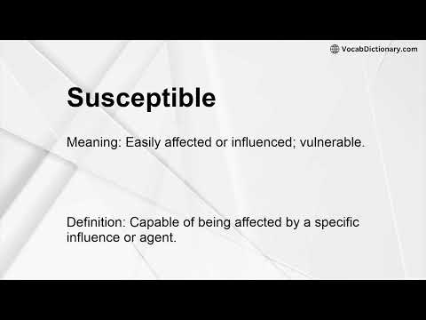 Susceptible Meaning
