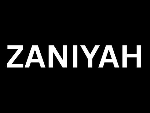 How to Pronounce '' Zaniyah '' in English language? |How to say Zaniyah?|