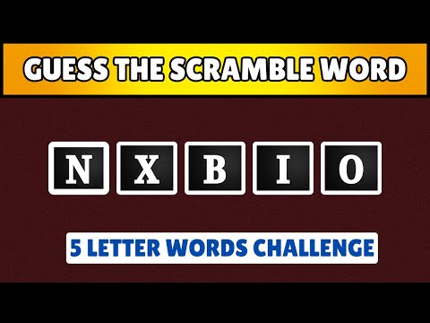 Guess the 5 Letter Words | 5 letter Scramble Word Challenge | Quiz World Sunita