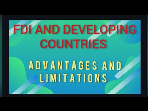 IGNOU. IBO 1. FDI AND DEVELOPING COUNTRIES : ADVANTAGES AND LIMITATIONS // INTERNATIONAL INVESTMENT
