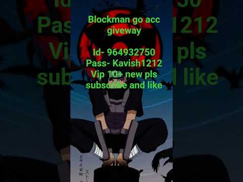 BLOCKMAN GO ACC GIVEAWAY VIP 10+ NEW ACC # RedBG # Blockman go