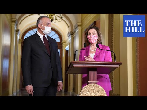 Pelosi welcomes Iraqi Prime Minister Al-Kadhimi for a bipartisan leadership meeting