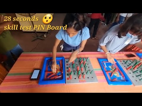 PIN Boad | korean skill test | 28 seconds 😯😯😯