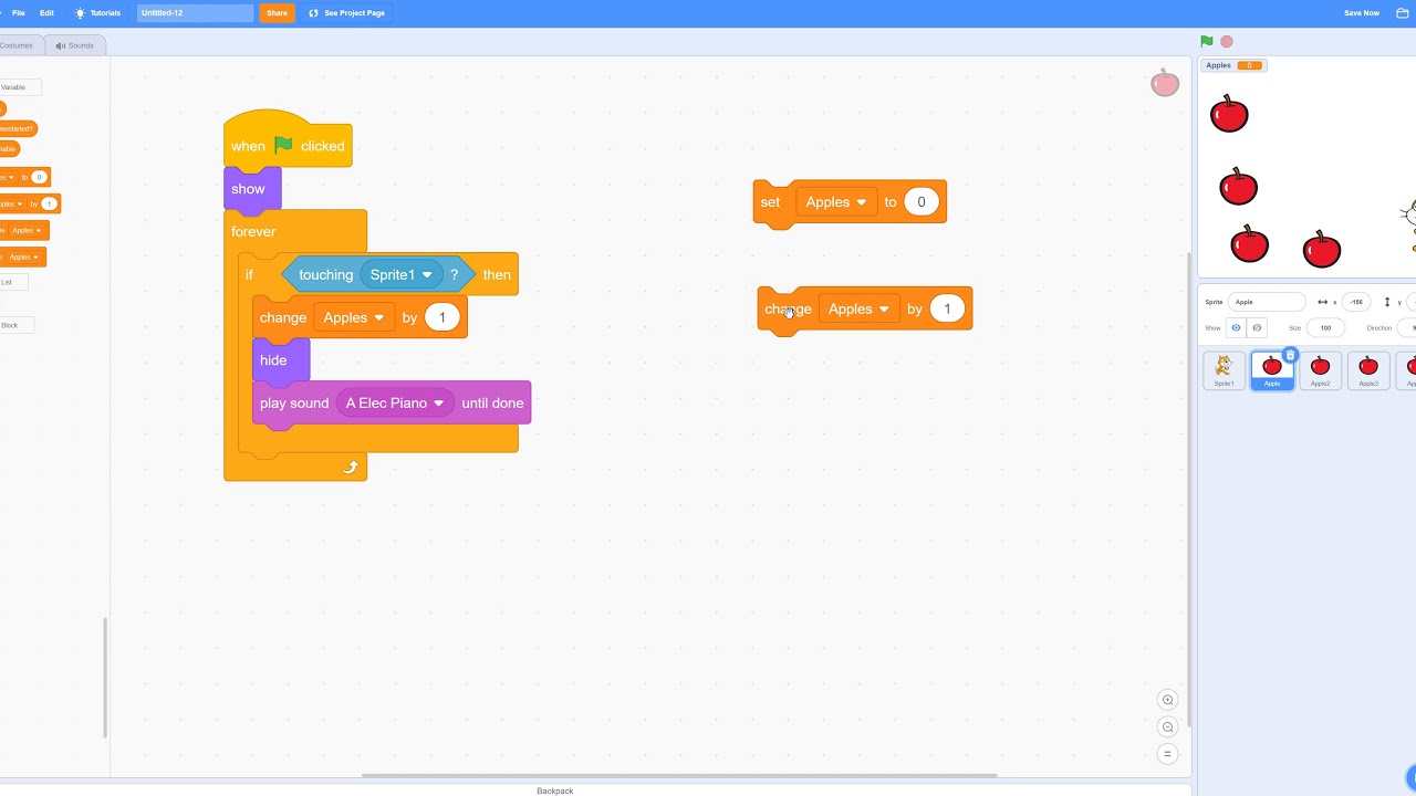 Scratch Tutorial 07  - Variables