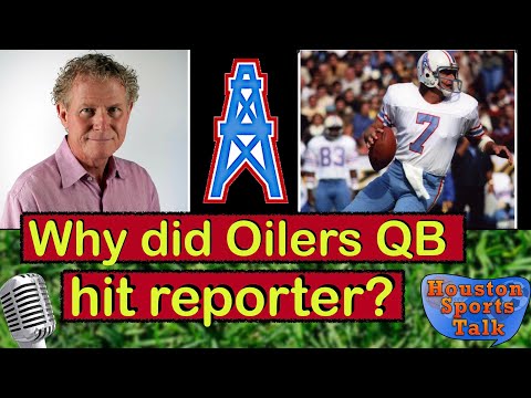 Why did Oilers QB Dan Pastorini Punch Sportswriter Dale Robertson?