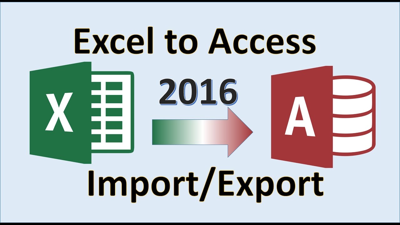 Excel 2016 - Import to Access - How to Export from Microsoft MS Data to Database - Transfer Tutorial