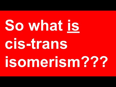 So what is cis-trans isomerism???