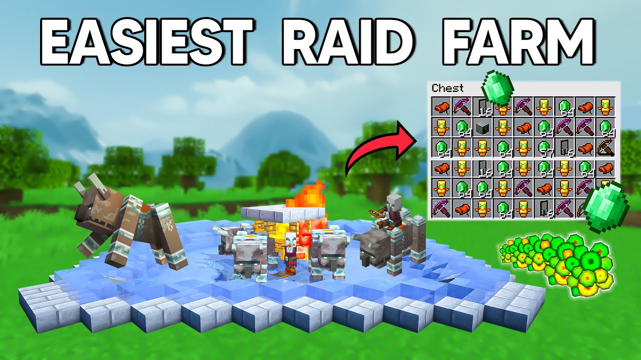 Minecraft EASIEST Raid Farm 1.21 Tutorial! - Minecraft Builders