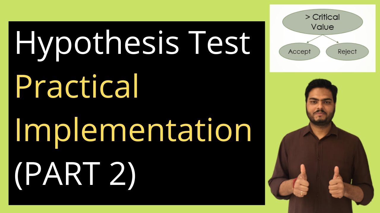 Hypothesis testing Practical Implementation Part 2|Hypothesis testing with data example in python