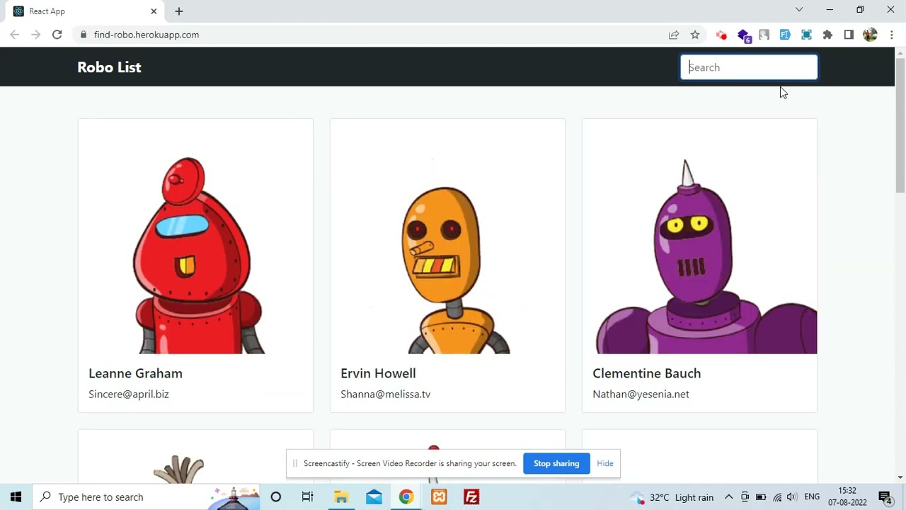 Finding Robot #reactjs