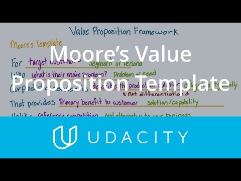 Moore's Value Proposition Template | Understand the User | App Marketing | Udacity