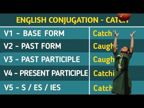 Conjugation English Verb to CATCH | CATCH Past Tense, Present, Future, Participle Form - V1 V2 V3