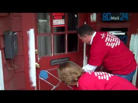 Howard County Executive Ken Ulman Helps Paint Ellicott City Historic District