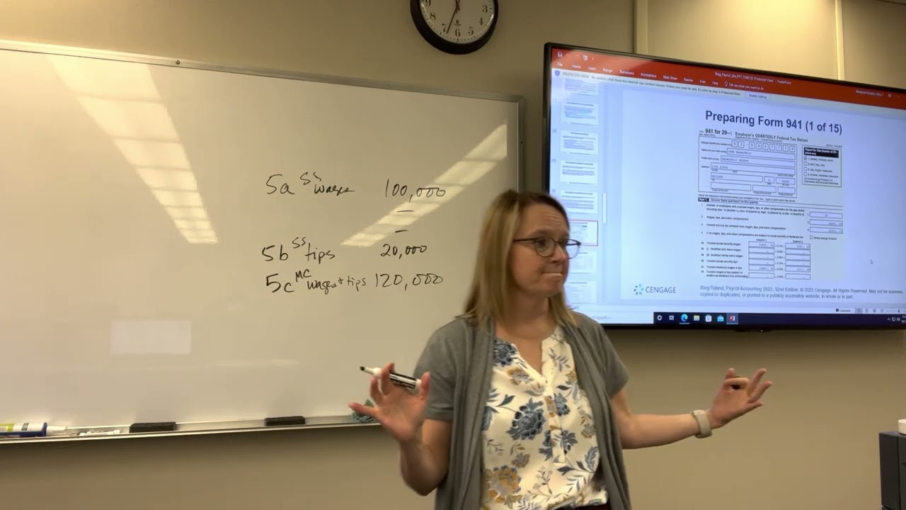 Payroll Accounting: chapter 3, form 941 preparation and chapter conclusion
