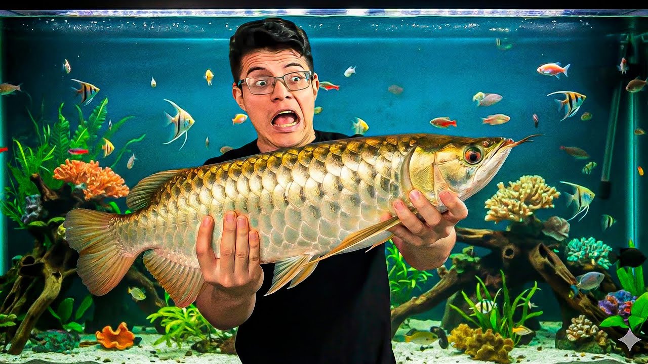 I found a GIANT AROWANA that's 1 METER LONG!
