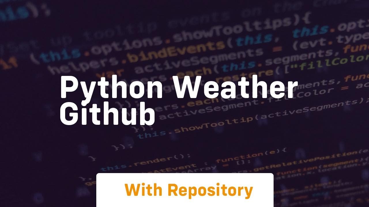 python weather github
