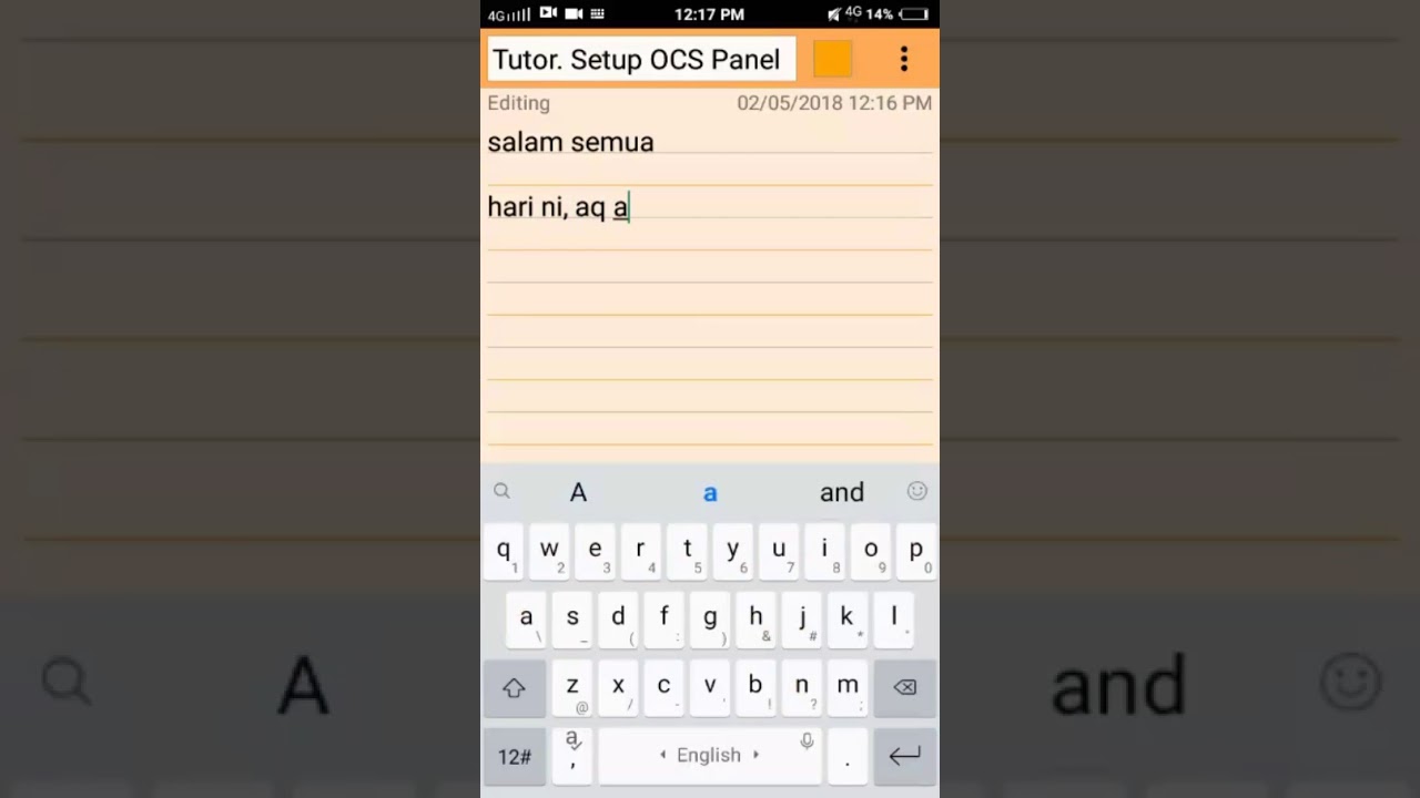 Tutorial Setup OCS Panel