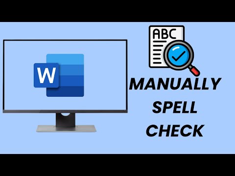 How To Manually Spell Check In Microsoft Word