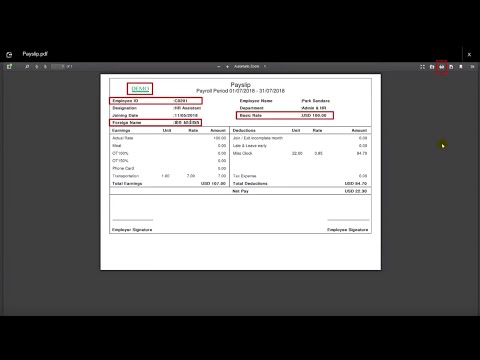 Corarl HR - Customize Payslip Template (V1.4.1)