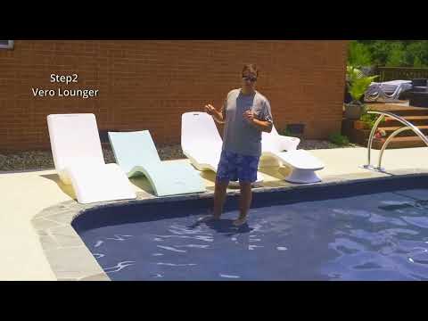 Part 1 of 4: Comparing Ledge Lounger, Tenjam, and Step 2 Loungers in a Vinyl Liner Pool at 5" Depth