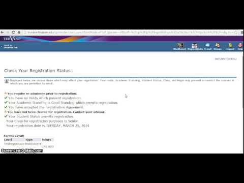 Checking Your Registration Status