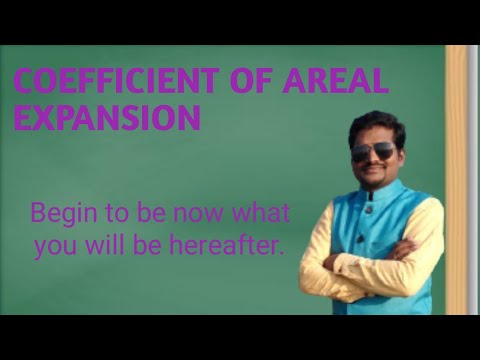COEFFICIENT OF AREAL EXPANSION