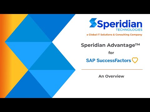 Speridian Advantage For SAP SuccessFactors • Full Overview