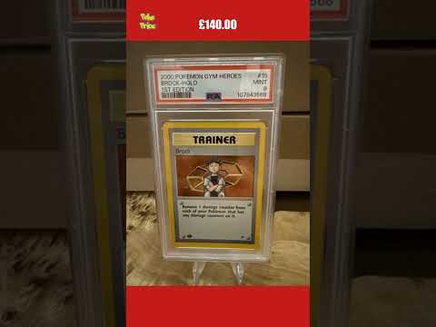 😳 Rare Brock 15/132 Gym Heroes 1st Edition, Hol sold for £140.00 😳 #pokemon