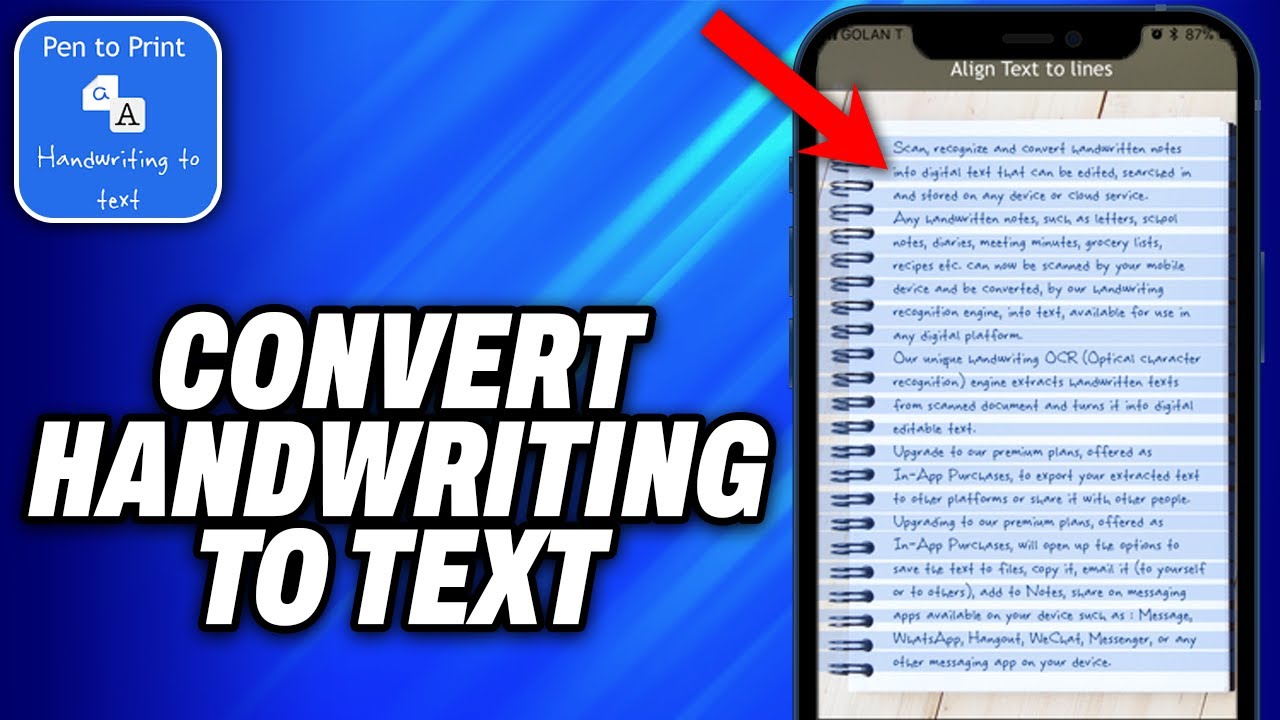 How To Convert Handwriting to Text - Easy Fix