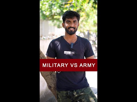 Difference between ARMY vs MILITARY | Theneer Idaivelai