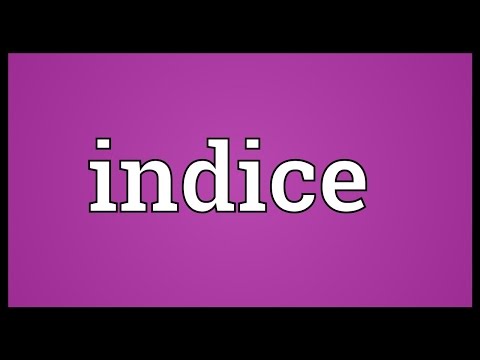 Indice Meaning