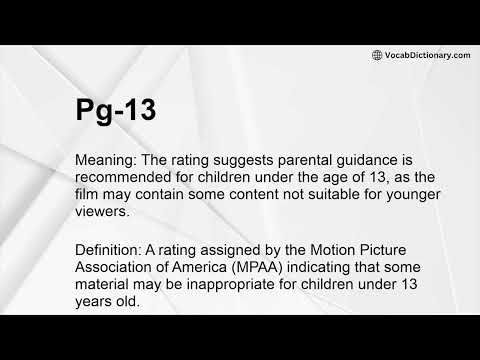 Pg-13 Meaning