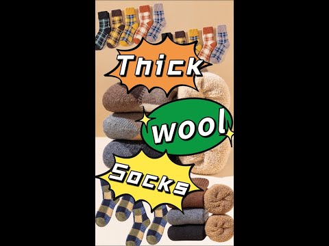different types of thick wool socks