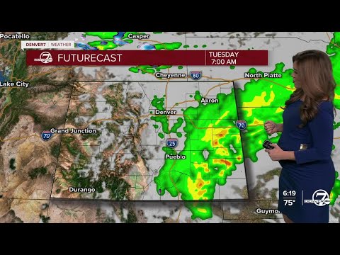 Scattered storms, heavy rain across Colorado tonight