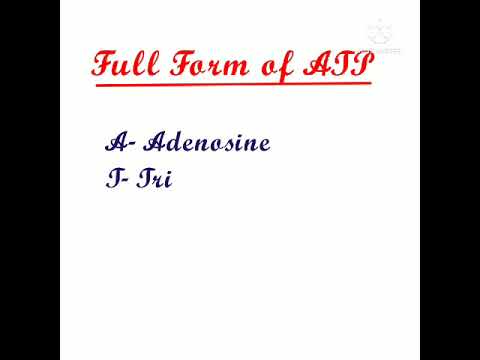 Full form of ATP