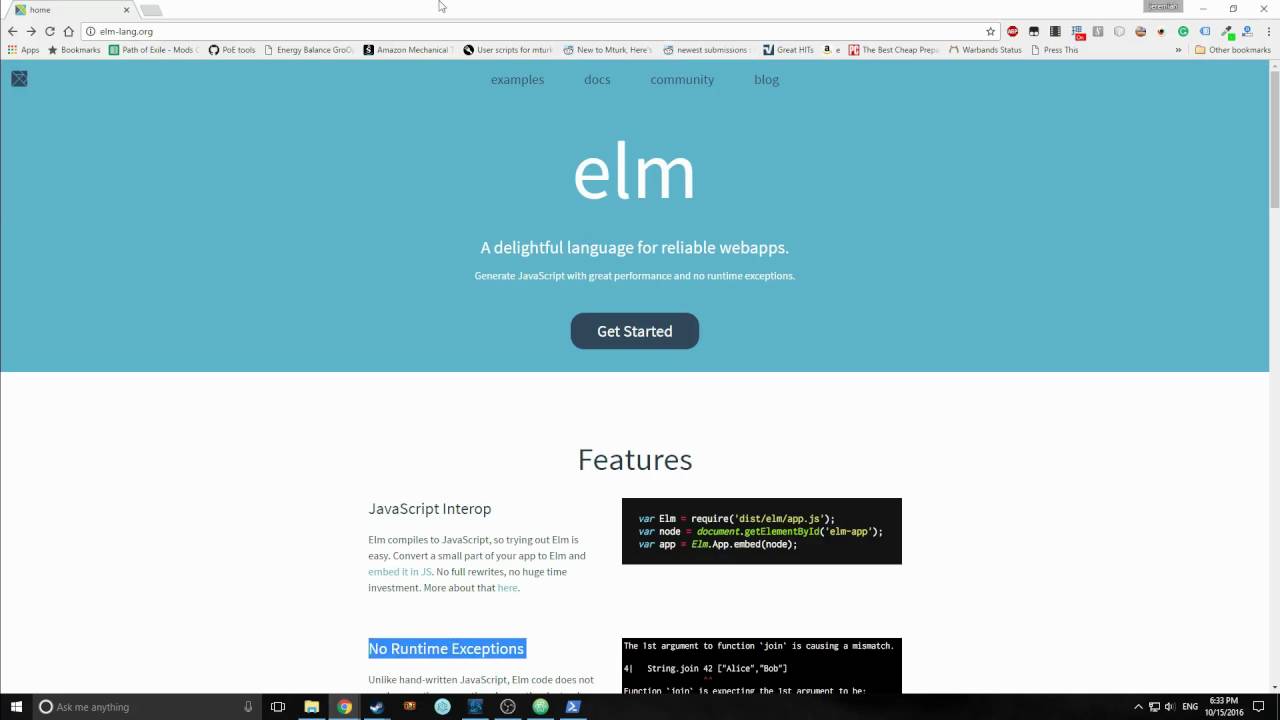 Elm Tutorial part 1