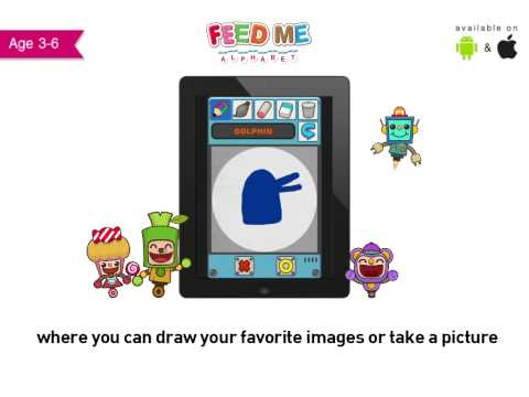 Feed Me Alphabet - Learn & Collect English Words with Interactive Robots