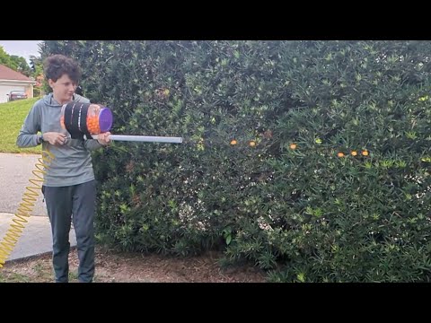 Easy to make air powered Cheese ball shooter