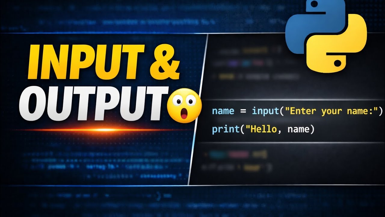 Python Input & Output Explained | Day 3 Python Course
