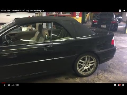BMW Convertible Soft Top Pump Fluid Fill and Check E46 3-series